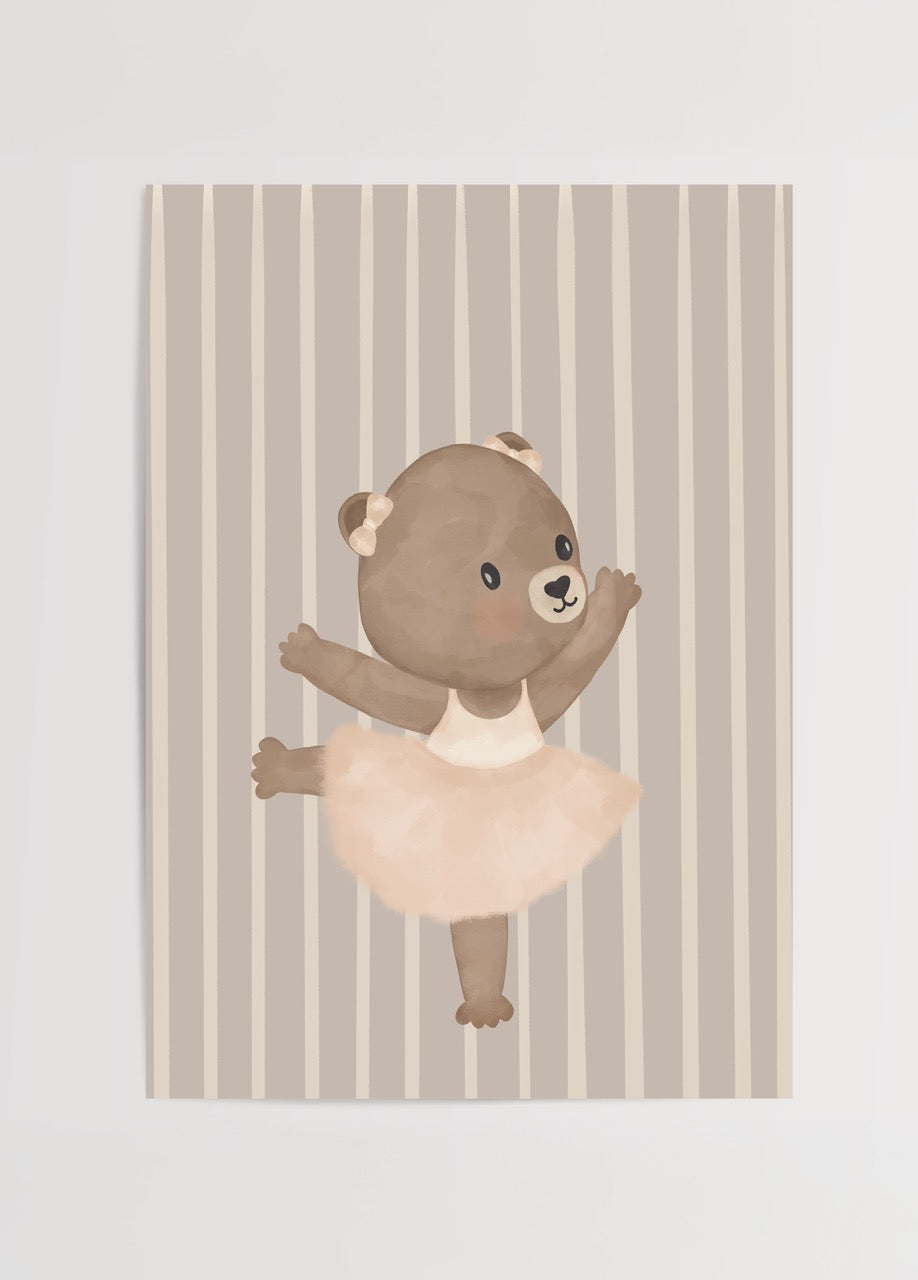 Ballerina Teddy Poster Baskı - Nergis Sabancı | Yaris Poster