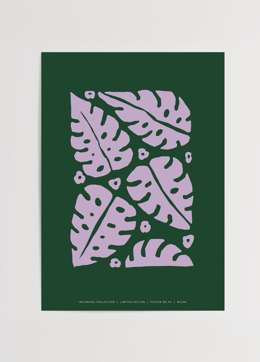 Tropical Haze Poster – Modern Tropikal Yaprak Duvar Posteri – Yaris Poster